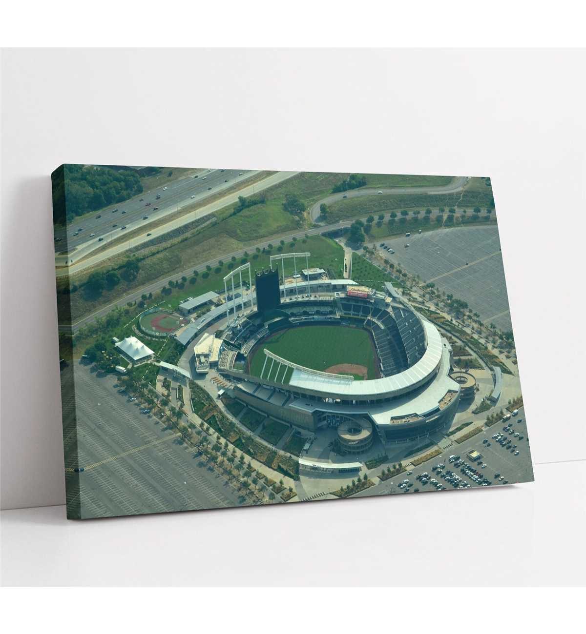 Kauffman Stadium Poster Wall Art | Stadium Canvas - Inspire Uplift