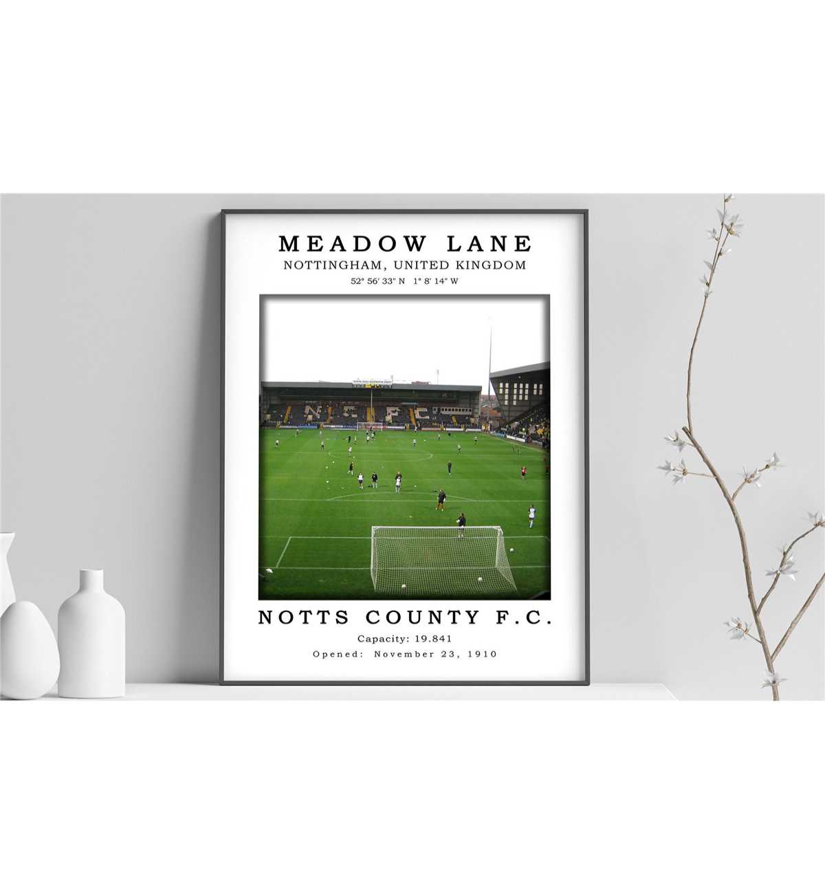 Meadow Lane Stadium Poster | Meadow Lane Print | Inspire Uplift