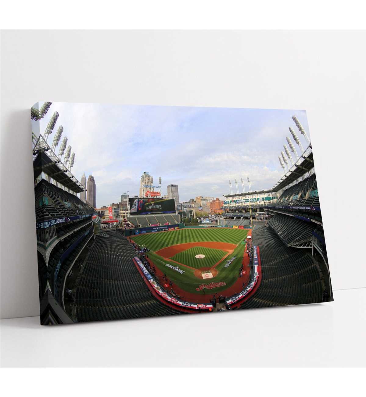 Progressive Field Poster Wall Art | Stadium Canvas | Inspire Uplift