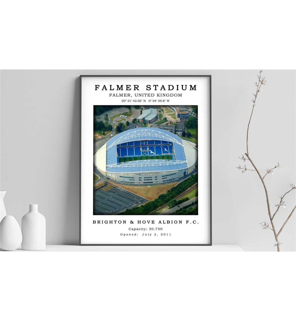 Falmer Stadium Canvas Poster | Falmer Stadium Poster | Inspire Uplift