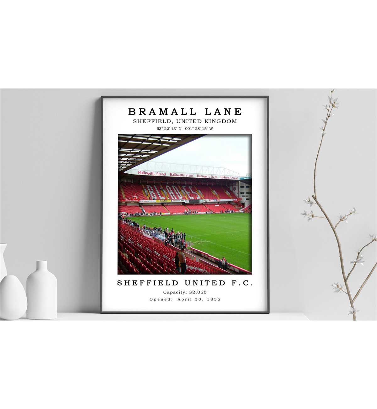 Bramall Lane Stadium Canvas | Bramall Lane Poster | Inspire Uplift