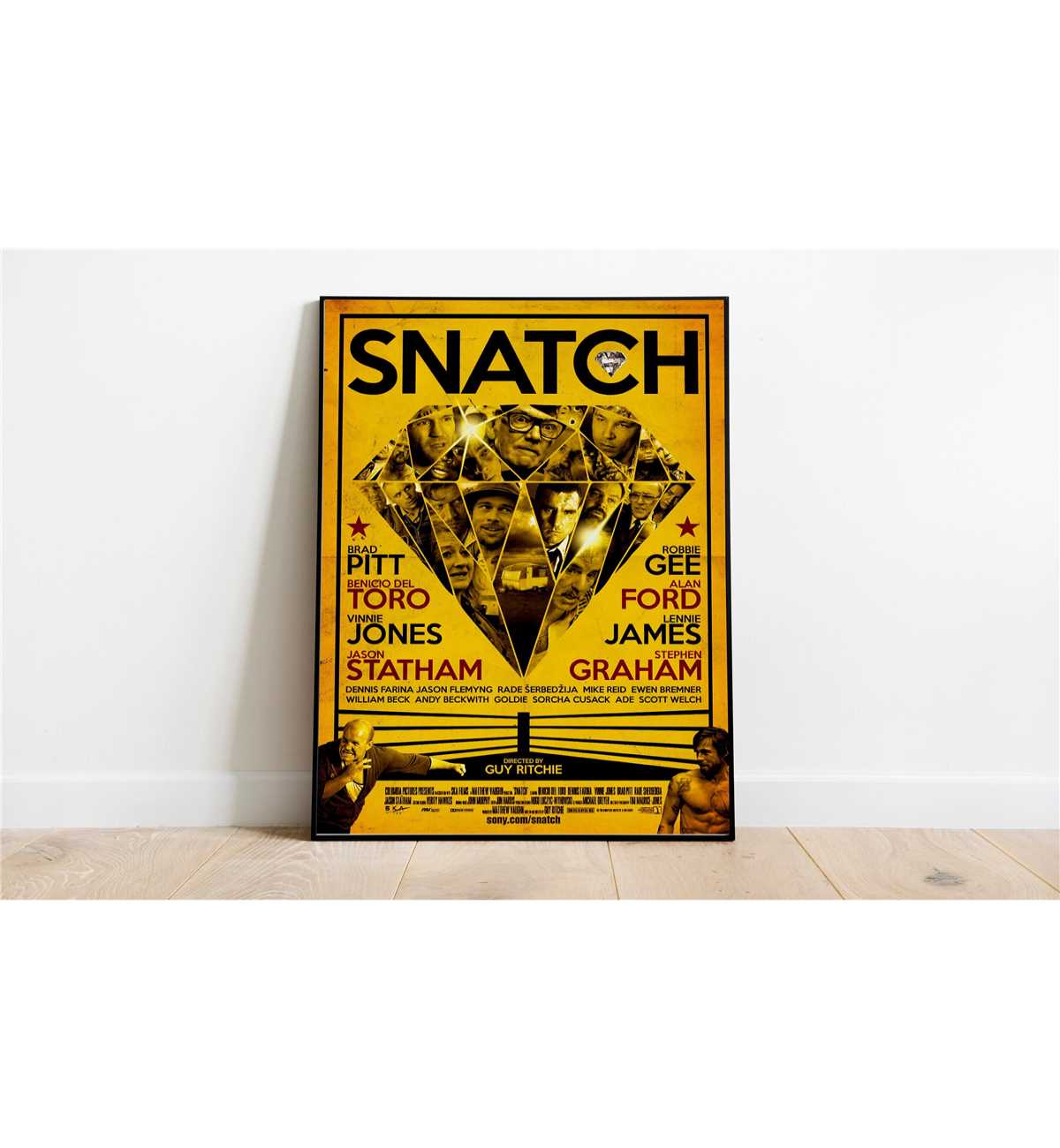 Snatch Poster | Guy Ritchie | Minimalist Movie - Inspire Uplift