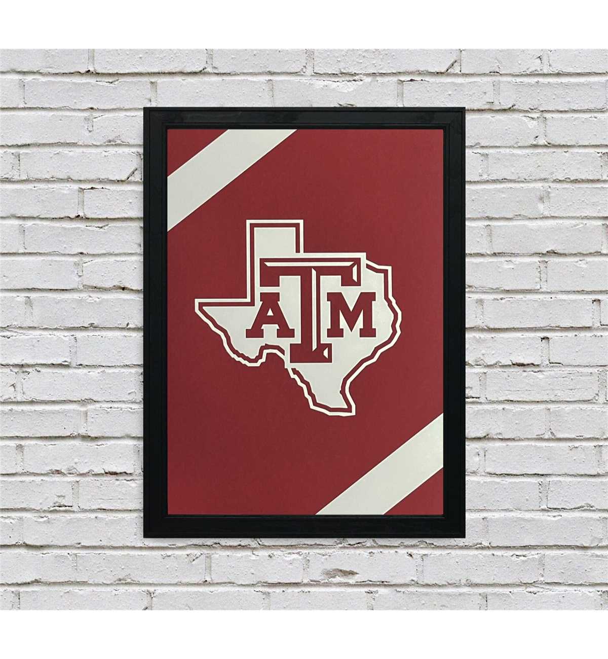 Limited Edition Texas A&M Aggies Logo Poster - - Inspire Uplift