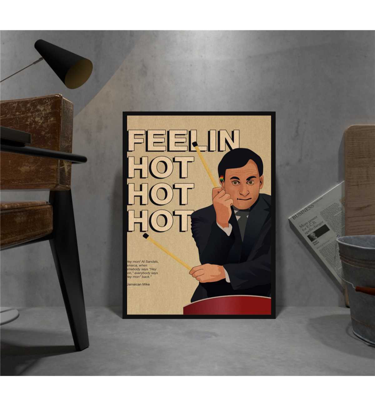 The Office Retro Poster, Kraft Paper Print, Movie | Inspire Uplift