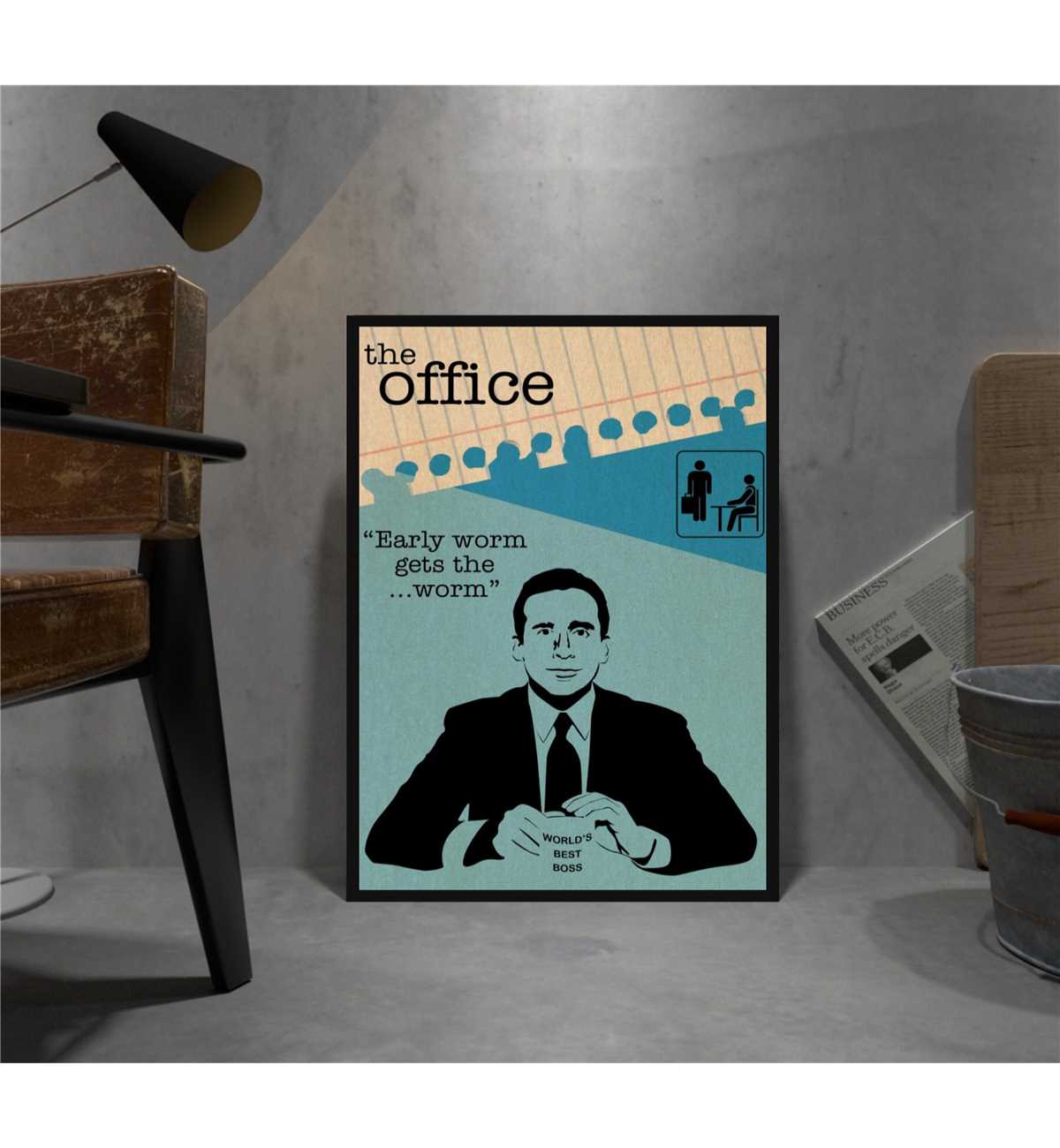 The Office Retro Poster, Kraft Paper Print, Movie - Inspire Uplift