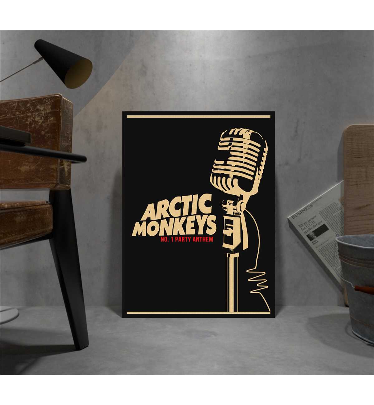 Arctic Monkeys Retro Poster, Kraft Paper Print, Movie | Inspire Uplift