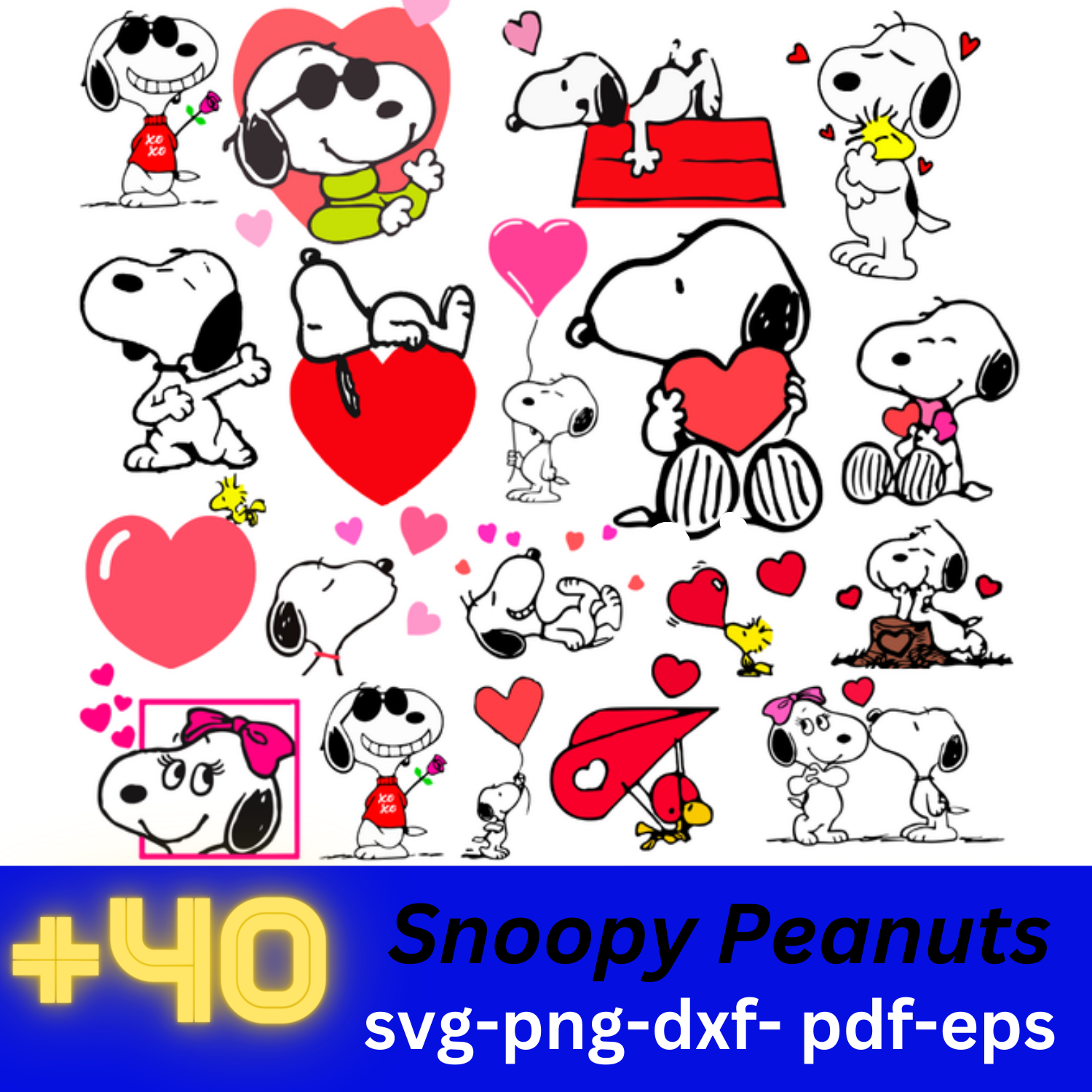 Snoopy Peanuts Bundle Svg - Snoopy Peanuts PNG - SVG - EPS - | Inspire ...