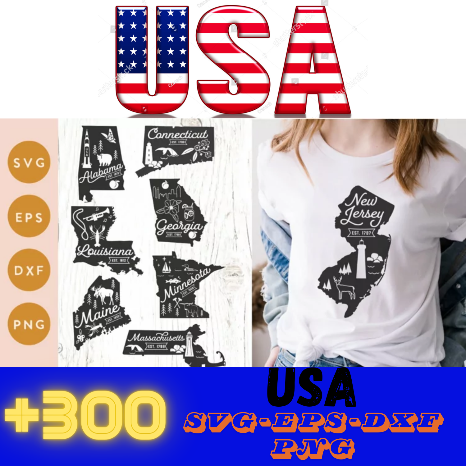 50 States Svg | Inspire Uplift