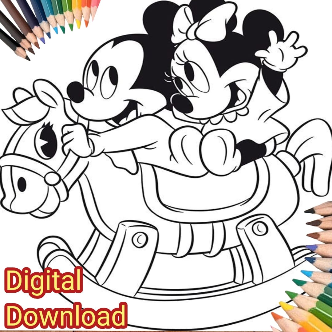 35 printable micky mouse colouring page for kids instant dow - Inspire ...