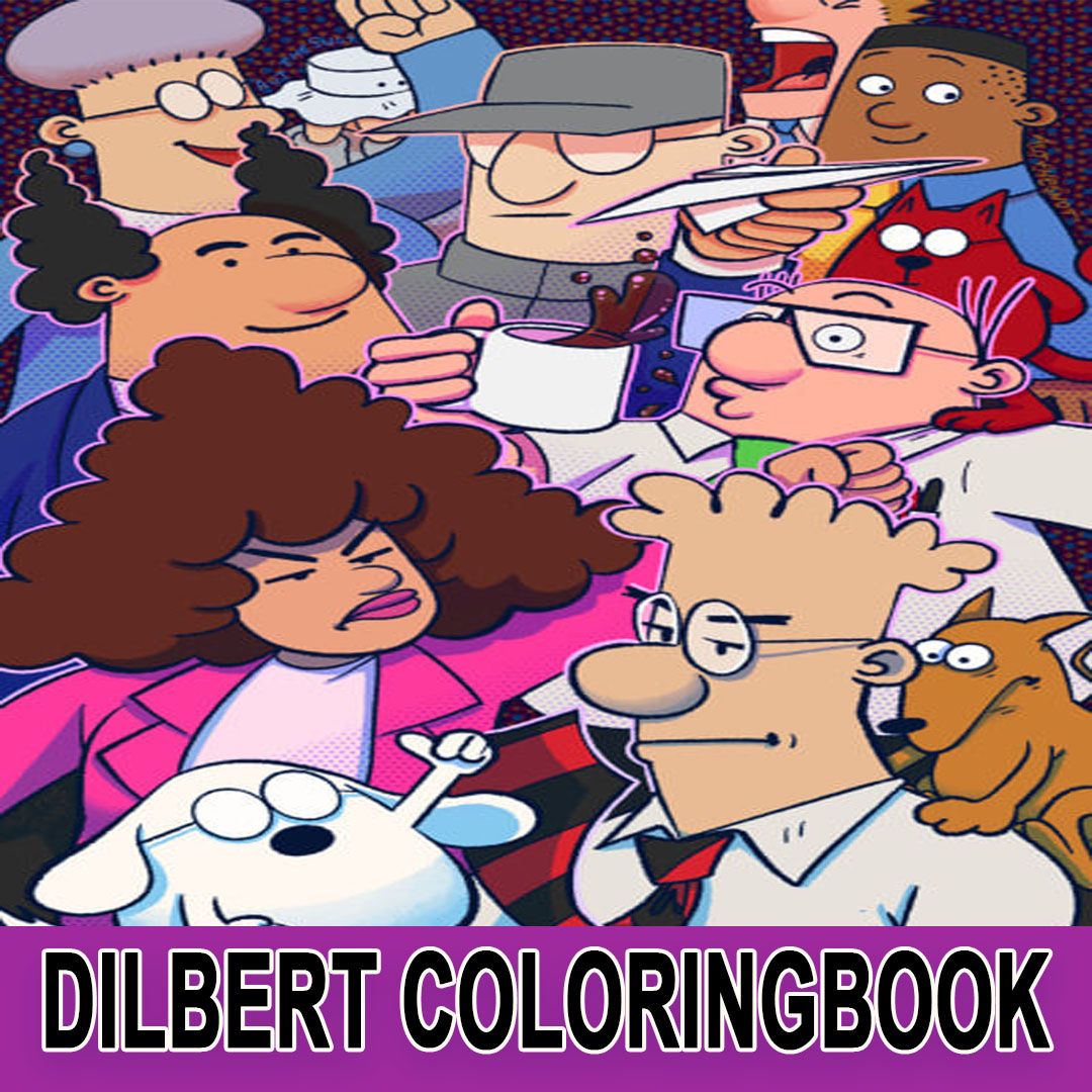 Dilbert coloring book, dilbert for kids , dilbert | Inspire Uplift