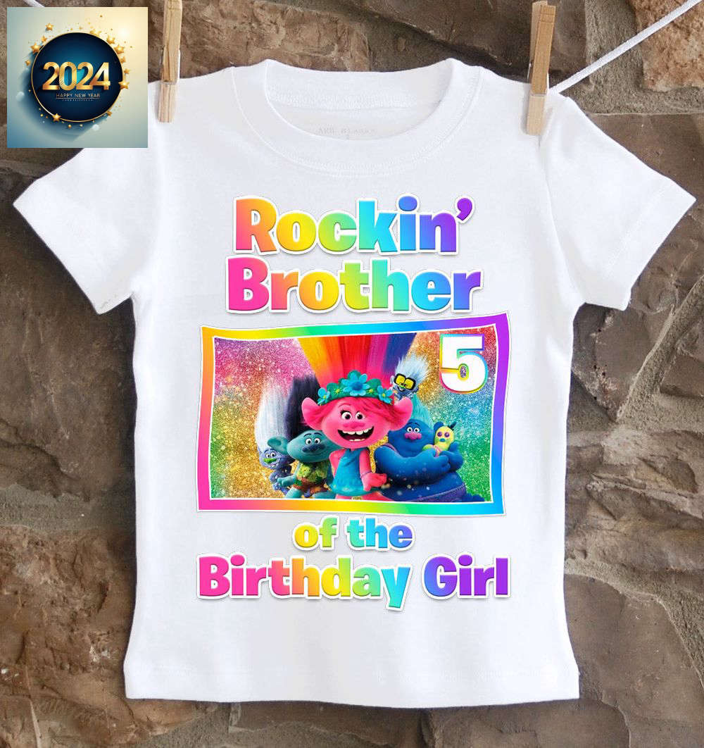 Kid And Youth Trolls World Tour Brother Shirt Cotton Full Si | Inspire ...