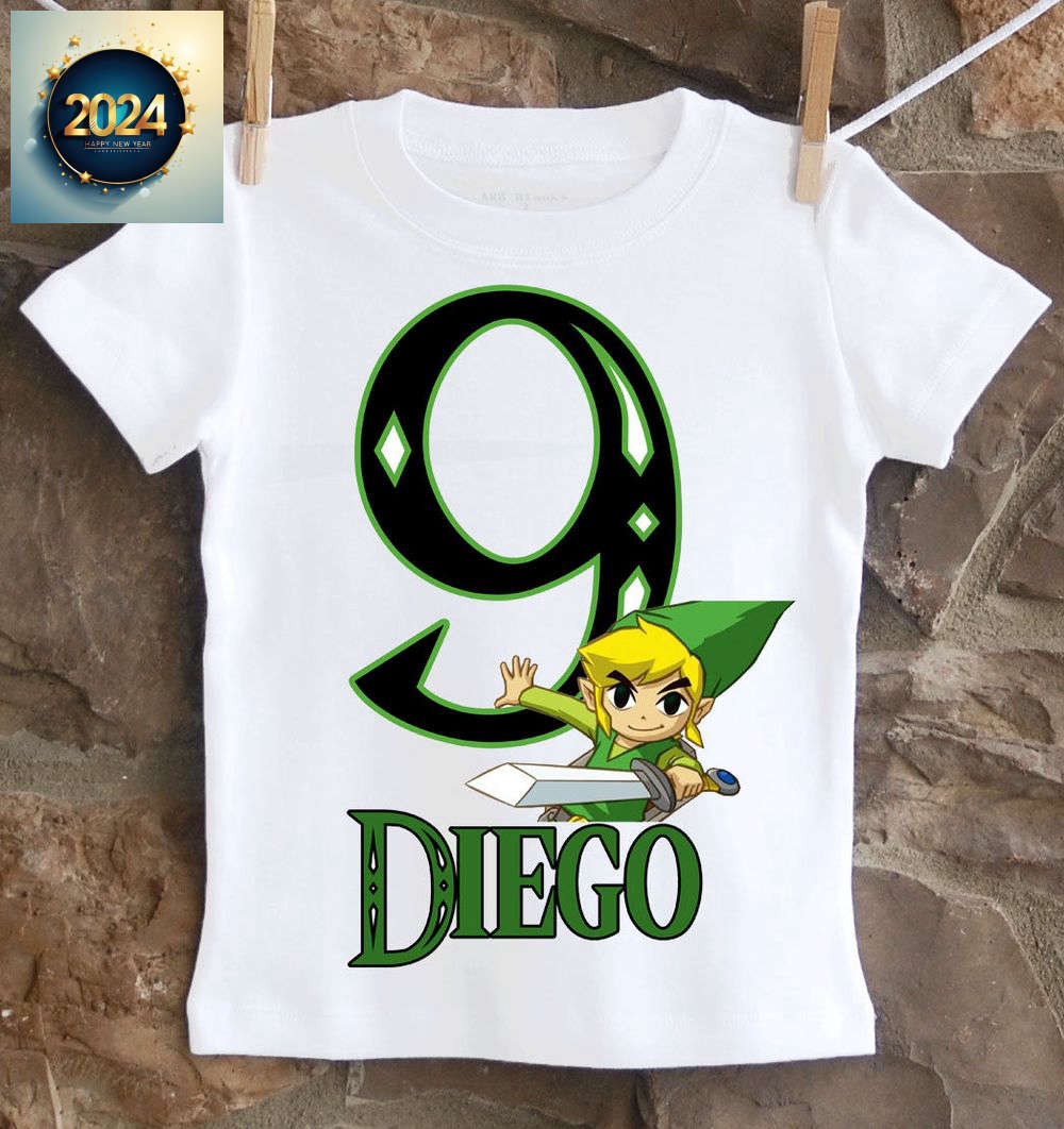 Kid And Youth Legends of Zelda Link Birthday Shirt Full Size | Inspire ...