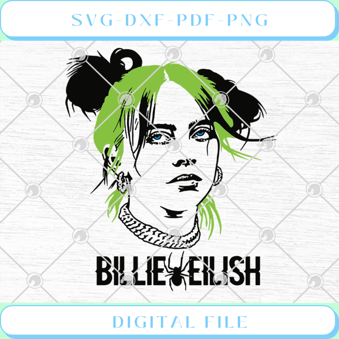 Billie Eilish Spider SVG PNG EPS DXF Cricut File Silhouette | Inspire ...