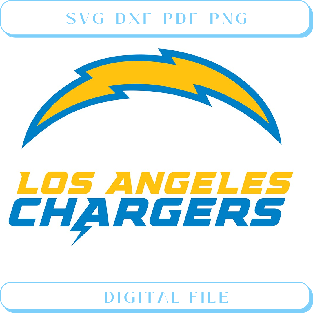 LA Chargers Logo SVG Cut File | Inspire Uplift