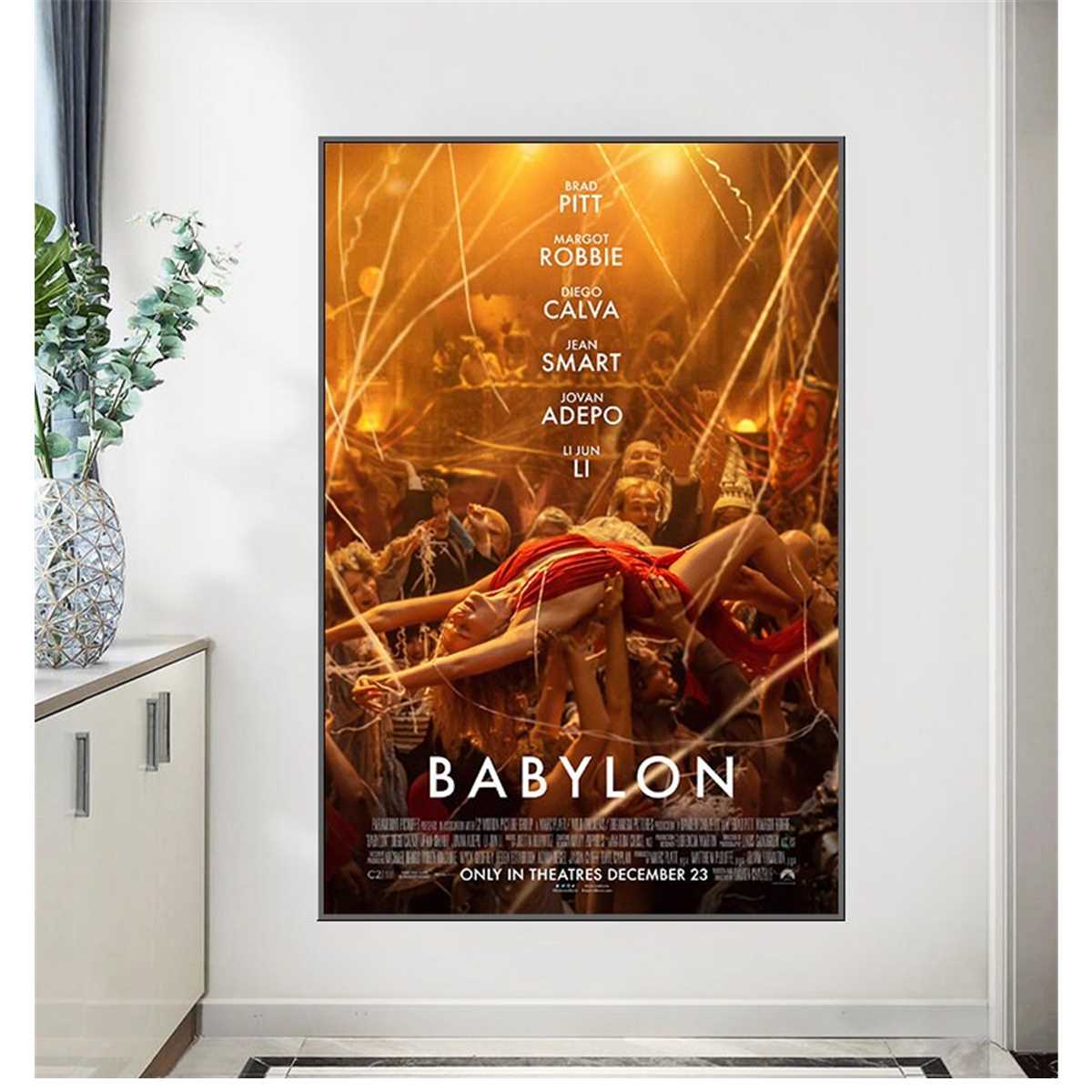 Babylon 2022 Movie Poster Margot Robbie Art Print Bar 259,26 - Inspire ...