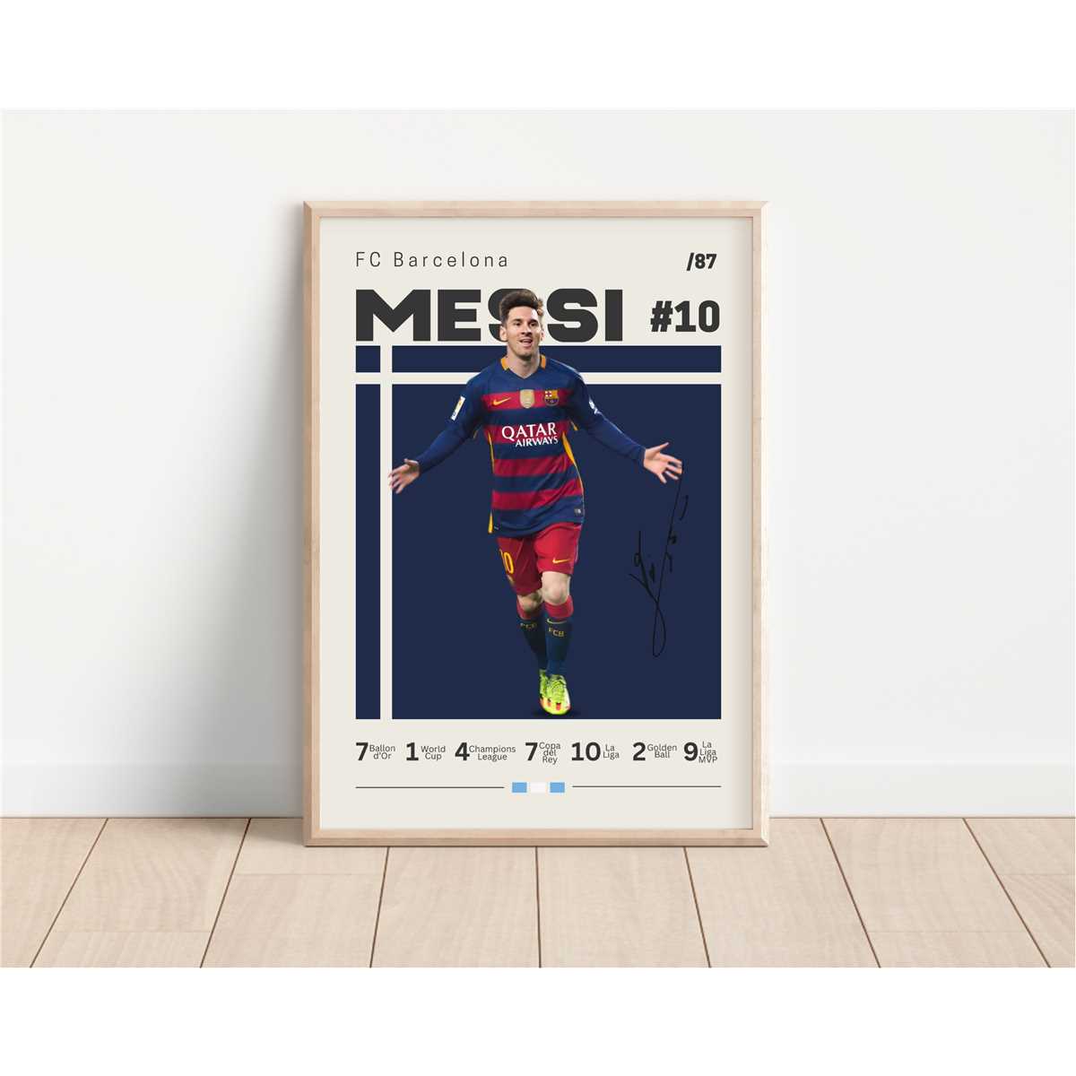 Lionel Messi Poster, FC Barcelona, Football Print, Football - Inspire ...