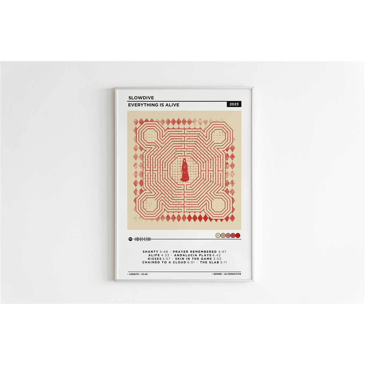 Slowdive - Everything Is Alive Album Poster / Album Cover Po - Inspire ...