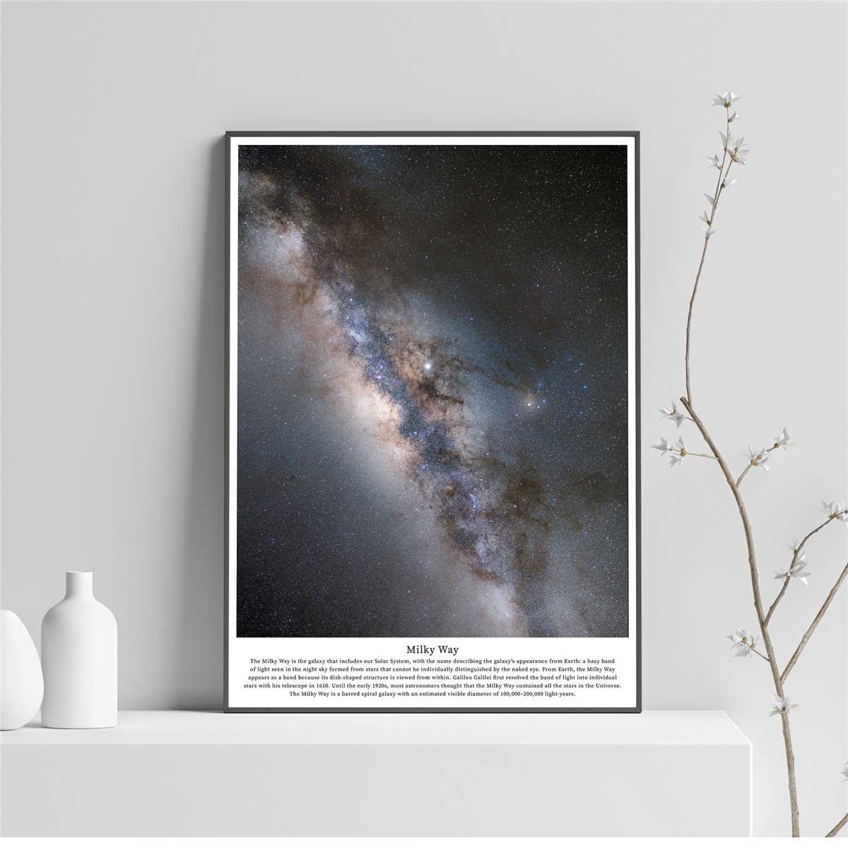 Space poster Milky Way, High Quality space poster print with - Inspire ...