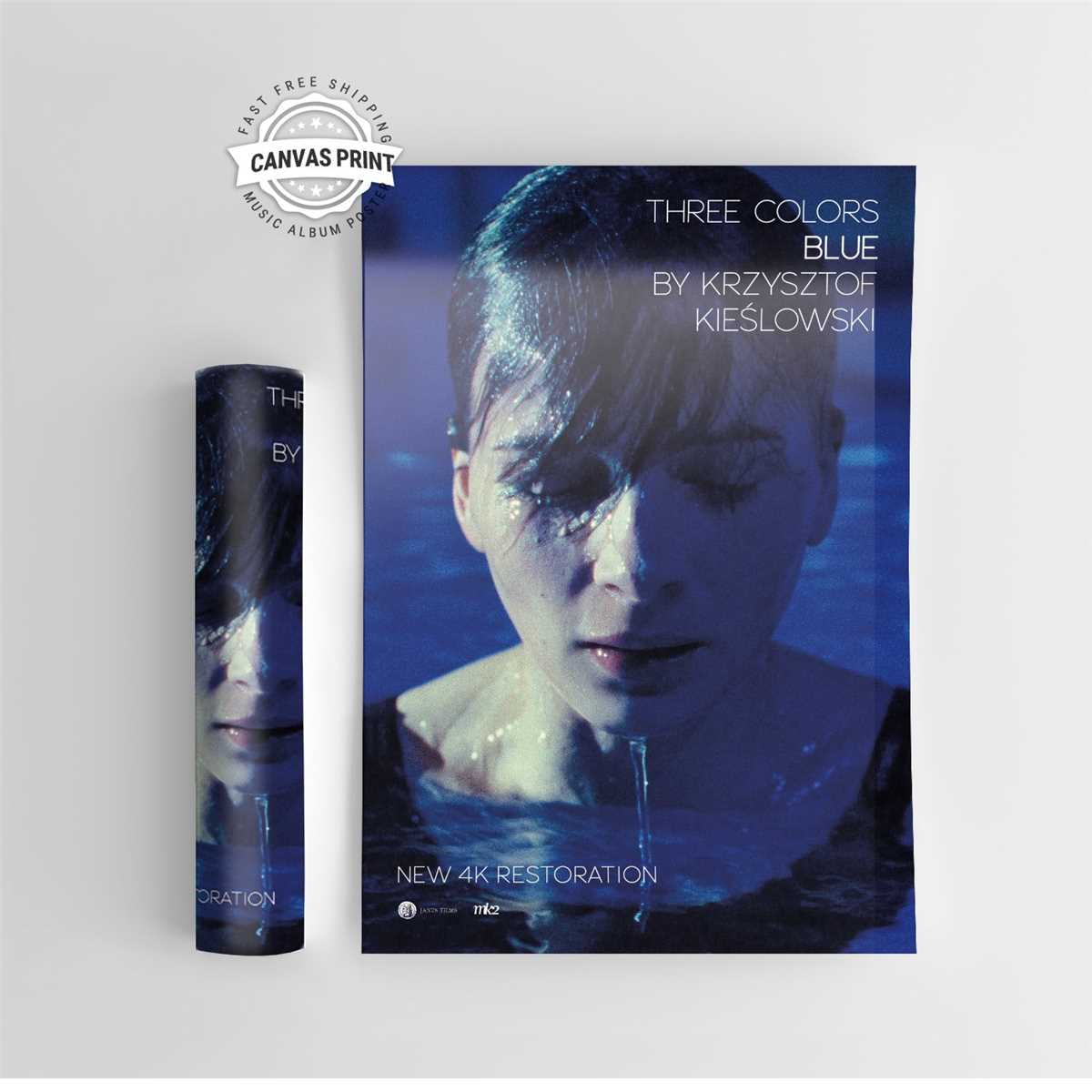 Three Colors Blue Movie Poster / Wall Art / Room Decor / Hig - Inspire ...