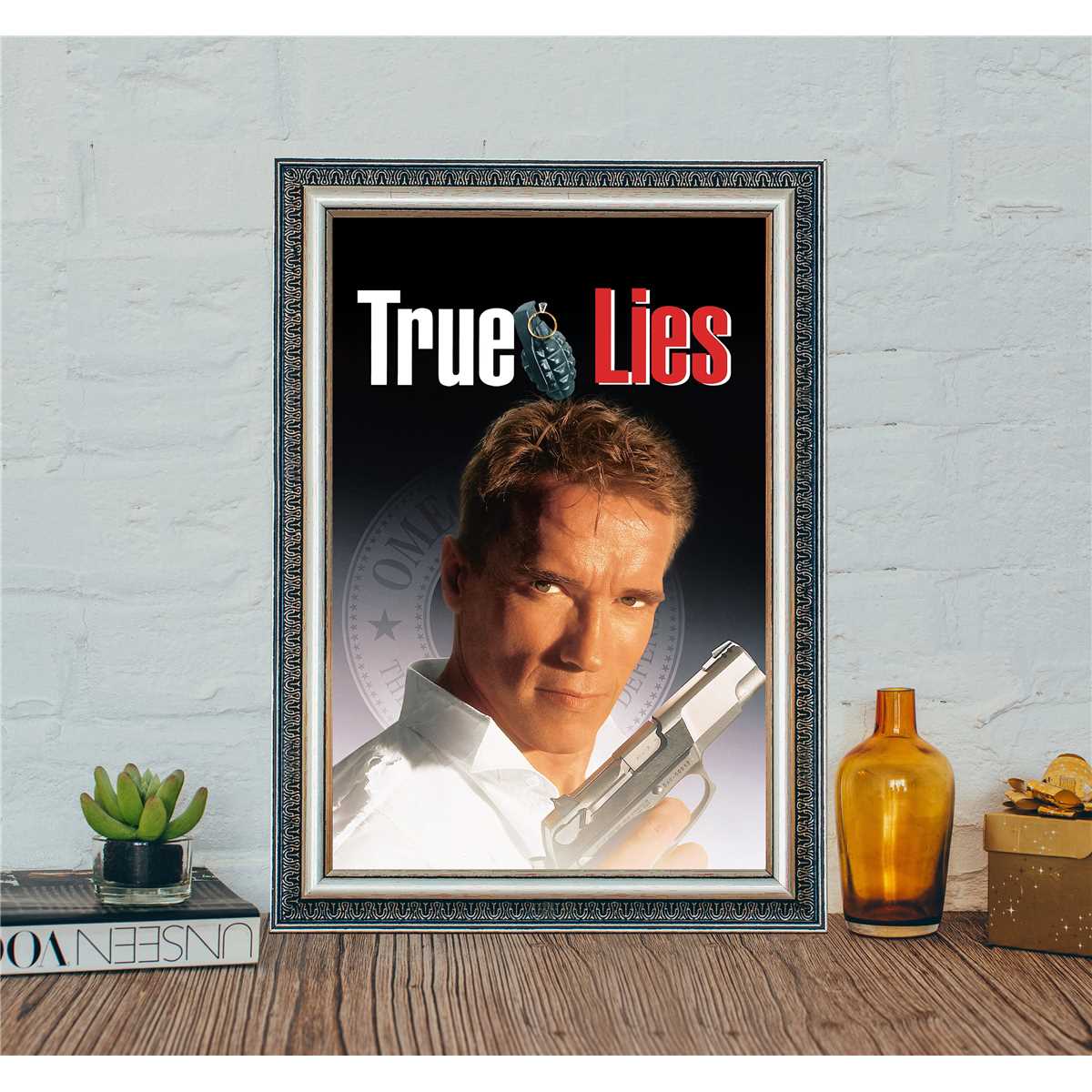 True Lies (1994) Movie Poster, True Lies Arnold Schwarzenegg - Inspire ...