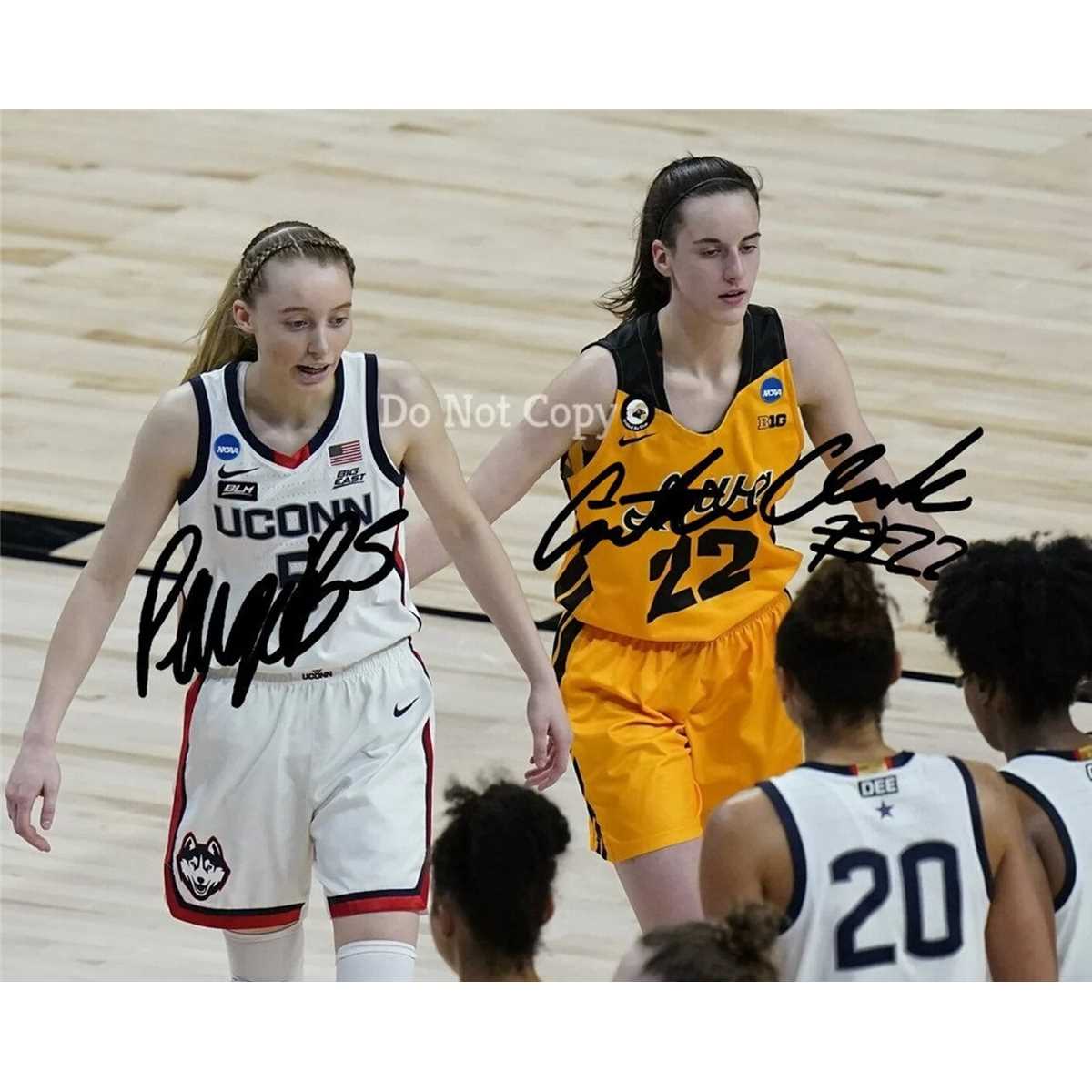 Paige Bueckers & Caitlin Clark Signed Photo 8X10 rp Autograp - Inspire ...