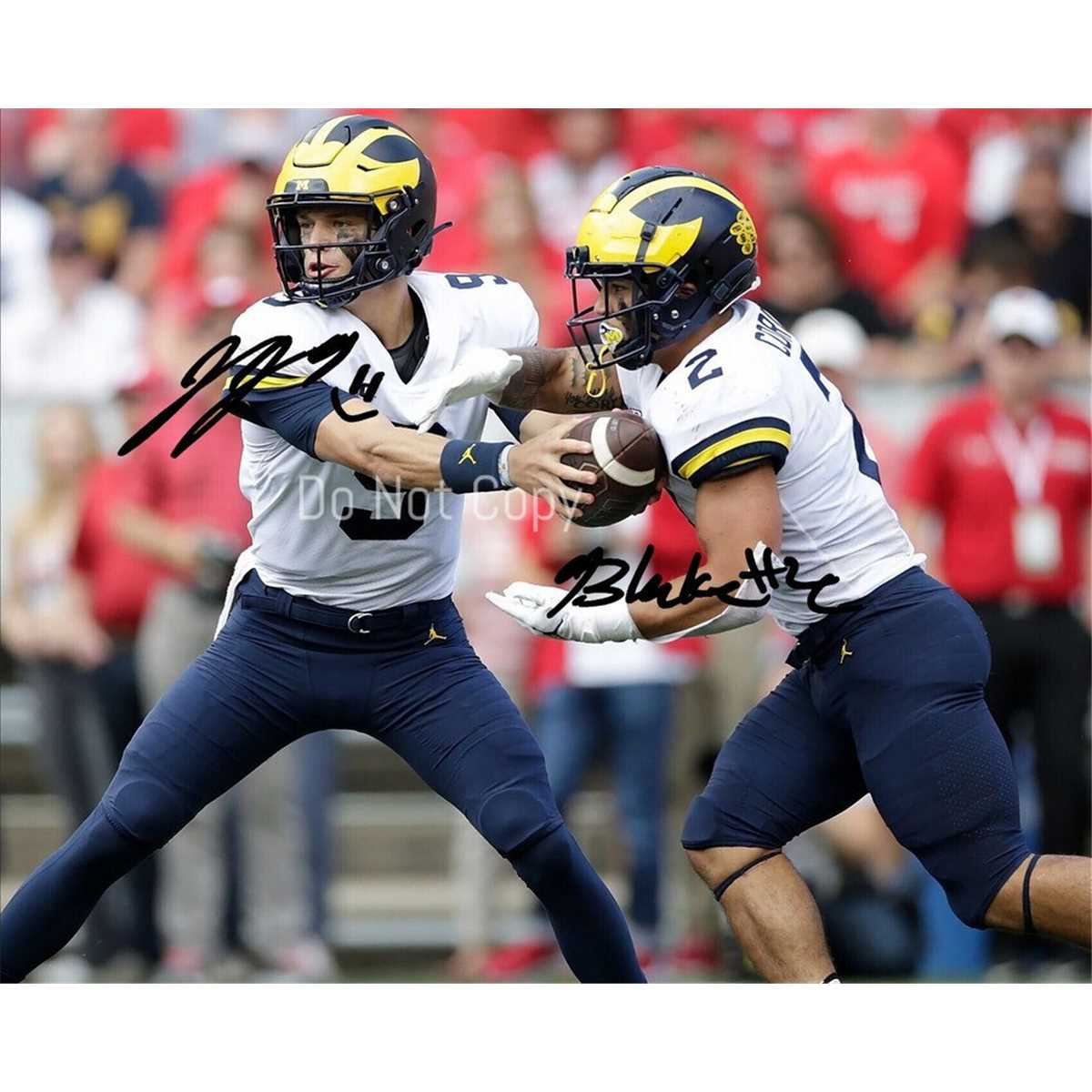 JJ McCarthy Blake Corum Signed Photo 8X10 rp Autographed Pic - Inspire ...