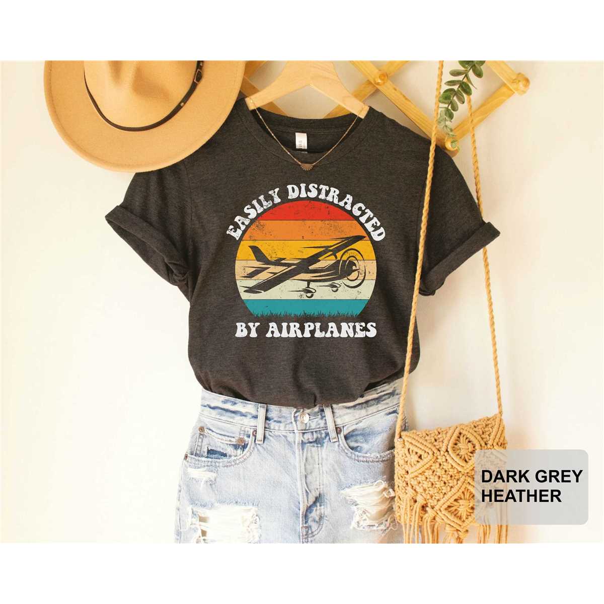Gift for Airplane Lover Easily Distracted by Airplanes Shirt | Inspire ...