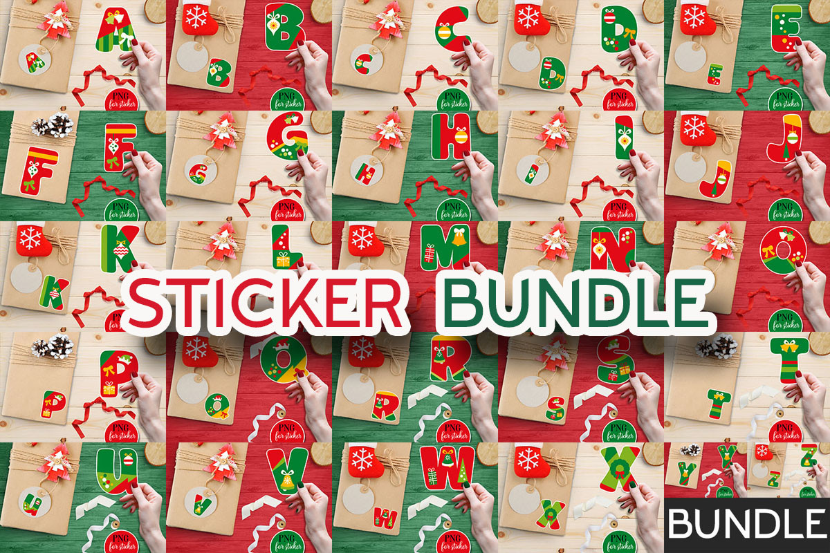 Alphabet Stickers Png Bundle - Inspire Uplift