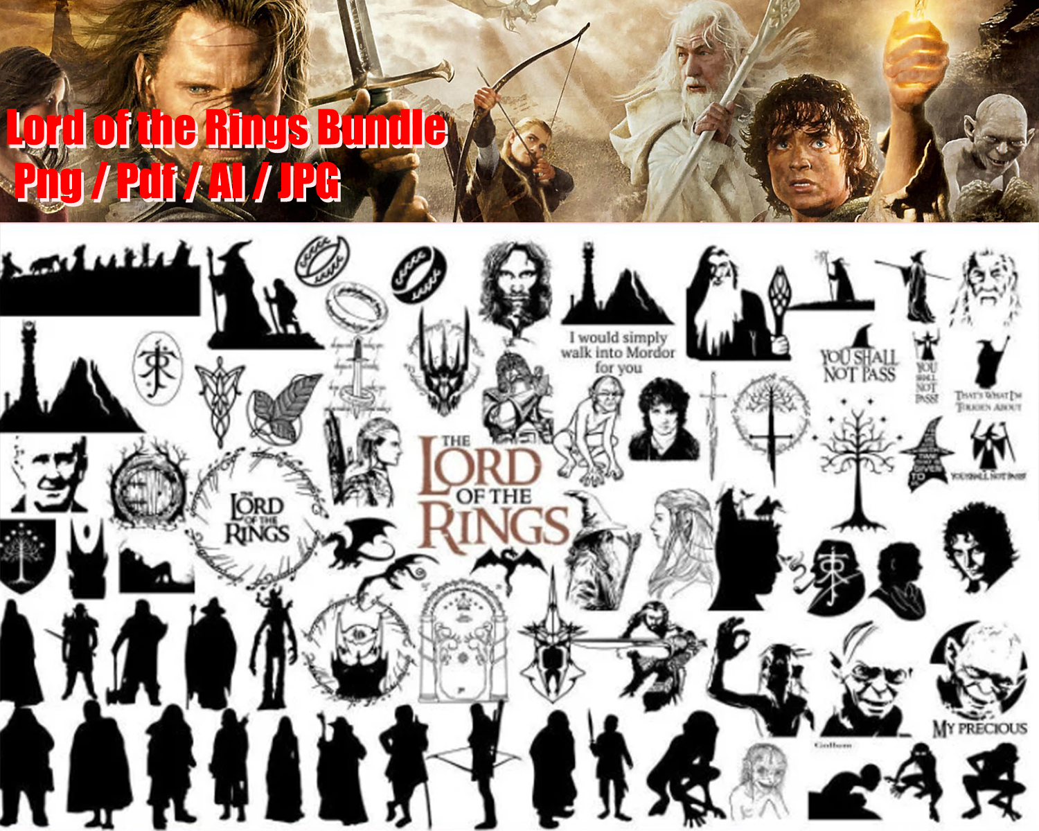 Lord Of The Ring Svg | Inspire Uplift
