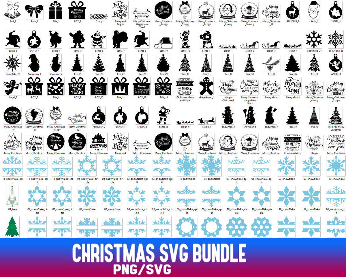 Christmas Svg Mega Bundle, Christmas Svg, Merry Christmas Sv | Inspire ...