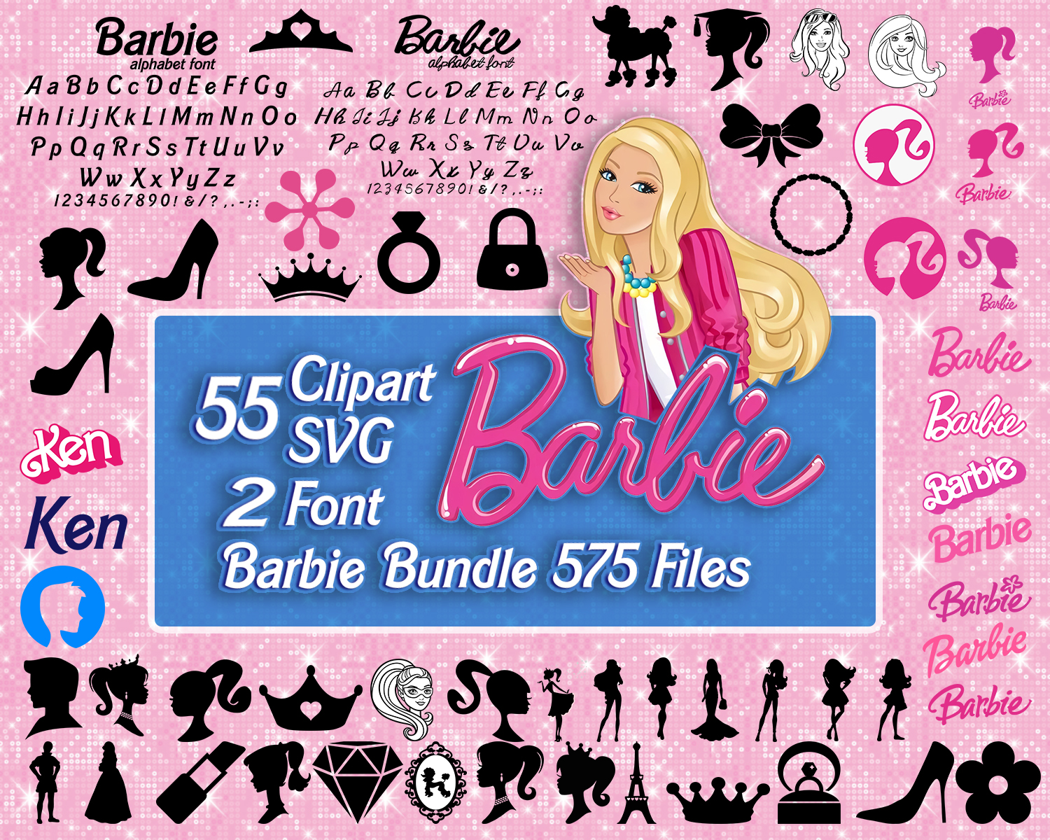Barbie SVG Bundle Design | Inspire Uplift