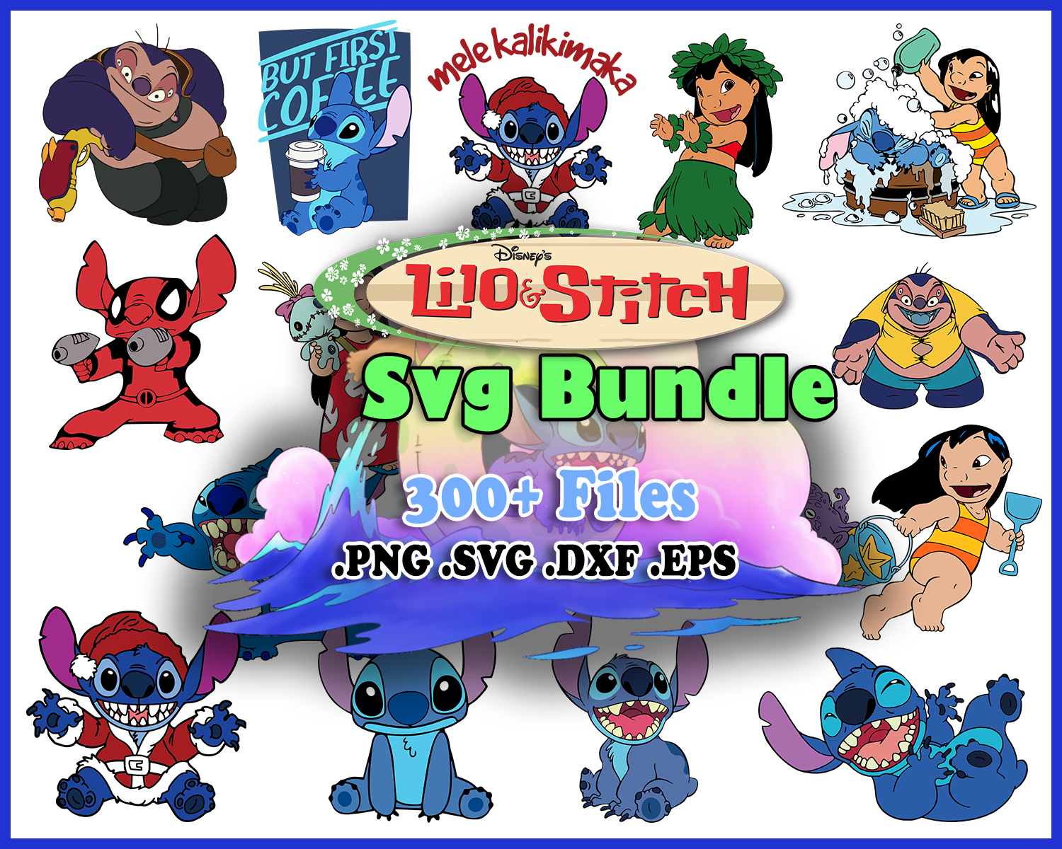 Disney Lilo & Stitch SVG Bundle Design | Inspire Uplift