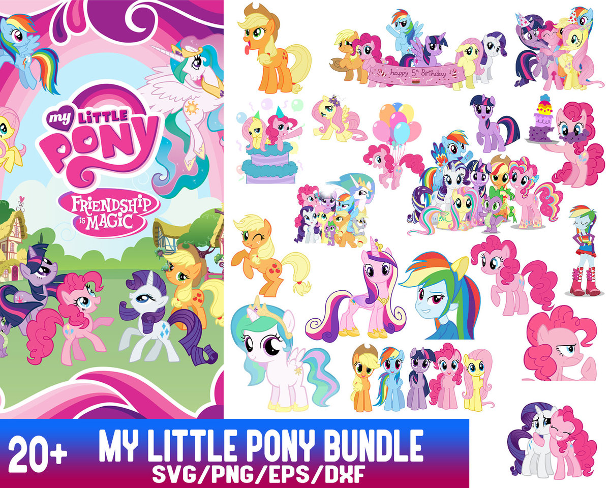 My Little Pony SVG Bundle Design | Inspire Uplift
