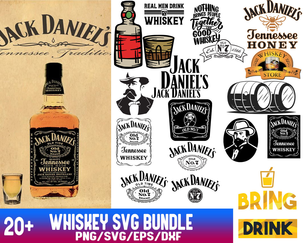 20 Files Whiskey SVG Bundle File | Inspire Uplift