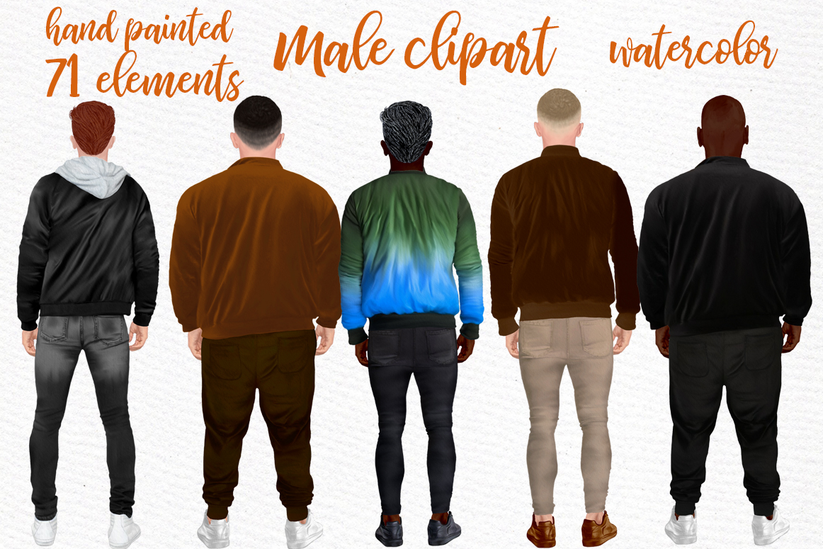 Watercolor Male Clipart Png, Man Clipart, Male Clipart, Larg | Inspire ...