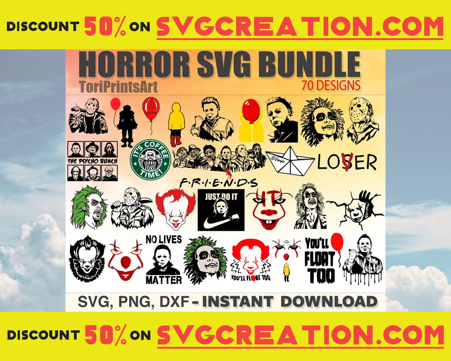 Horror SVG Bundle, Halloween Svg, Movie Characters Clipart, | Inspire ...