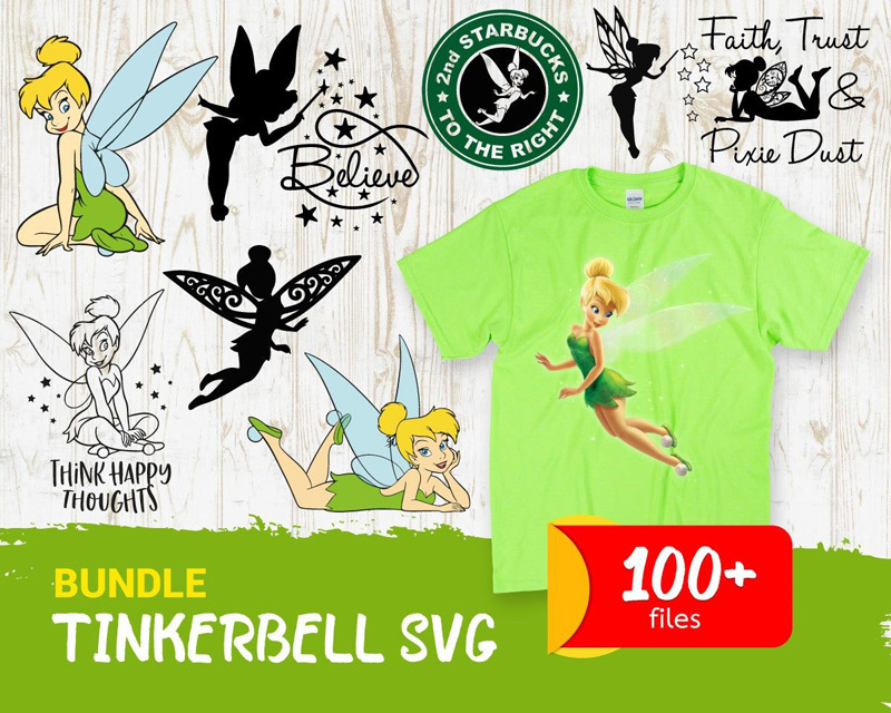 100 Tinkerbell Bundle SVG, Trending Svg, Tinkerbell Svg - Inspire Uplift