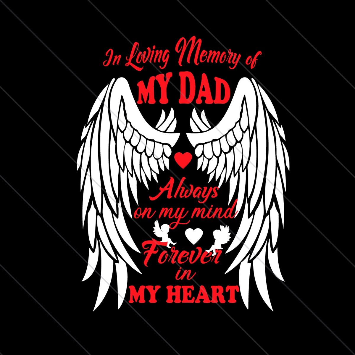 In Loving Memory Of My Dad Svg, Fathers Day Svg, Dad Svg, Fa | Inspire ...