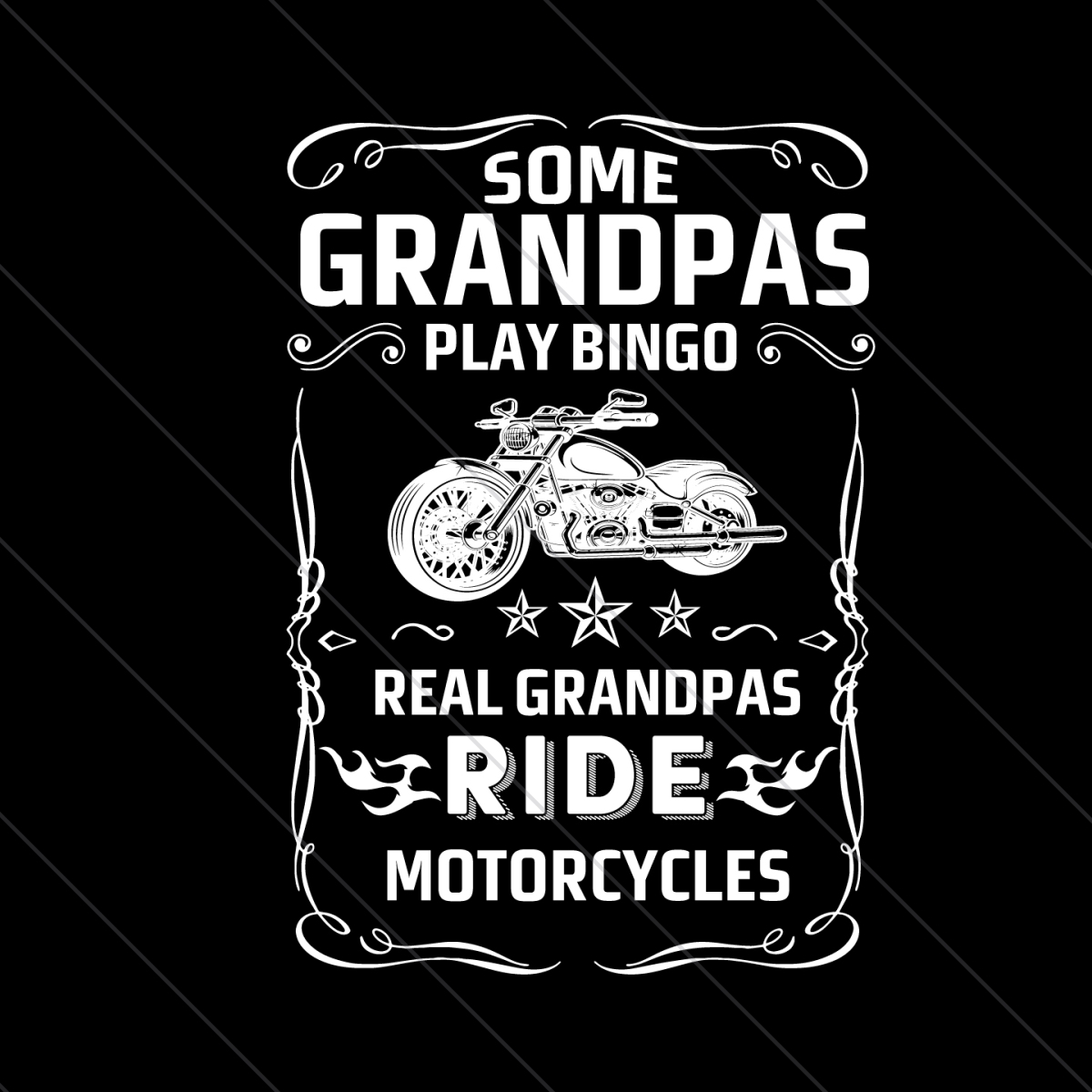 Grandpa On Motorcycle Svg | Inspire Uplift