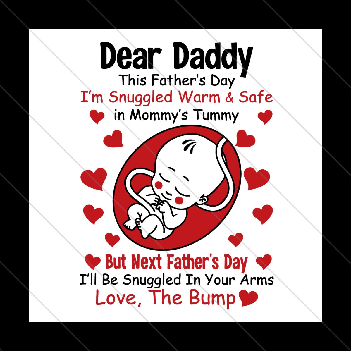Dear Daddy From The Bump Svg, Fathers Day Svg, Dear Daddy Sv | Inspire ...