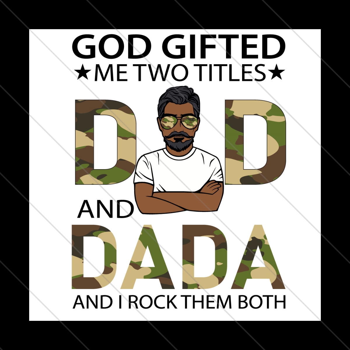 God Gifted Me Two Titles Dad And Dada Svg, Fathers Day Svg, | Inspire ...