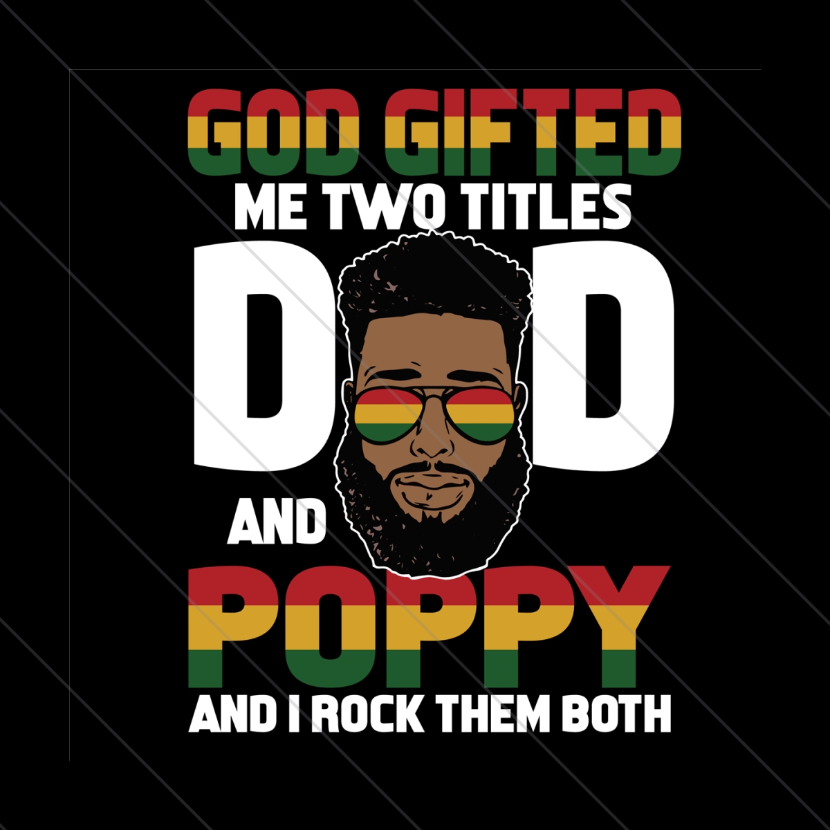 God Gifted Me Two Titles Dad And Poppy Svg, Fathers Day Svg, | Inspire ...