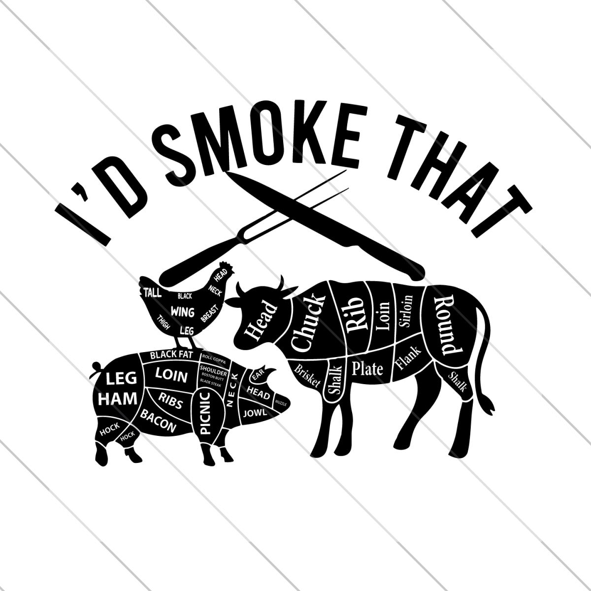 Pork Cuts Svg | Inspire Uplift