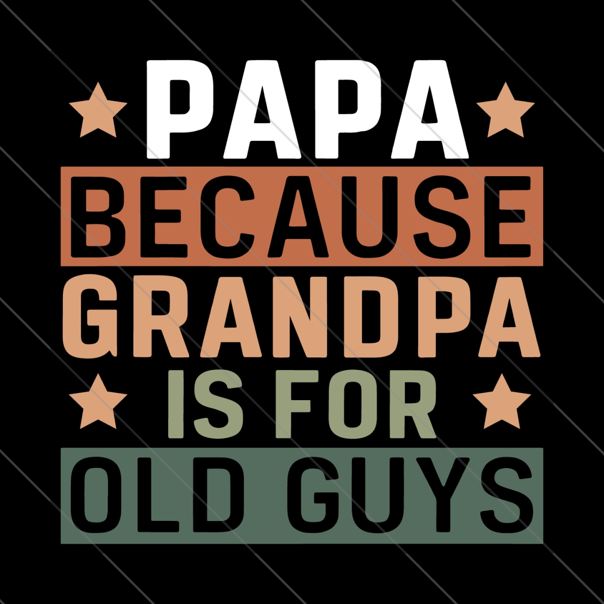 Pappa Because Grandpa is for Old Guys Svg | Inspire Uplift