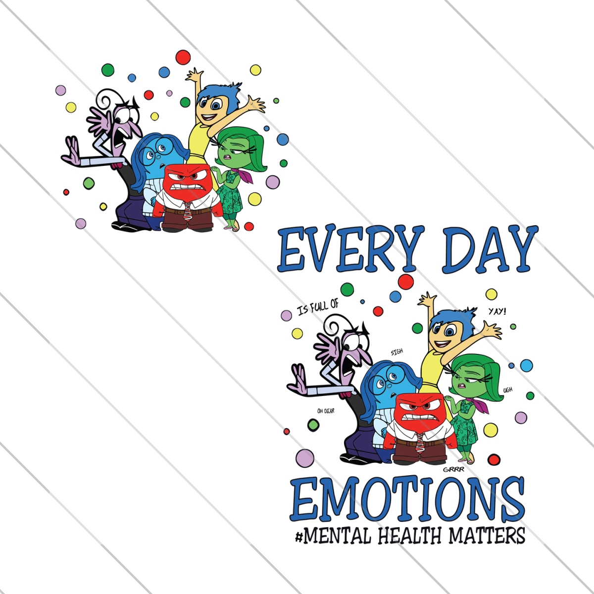 Every Day Is Full Of Emotions Svg, Inside Out Characters Shi | Inspire ...