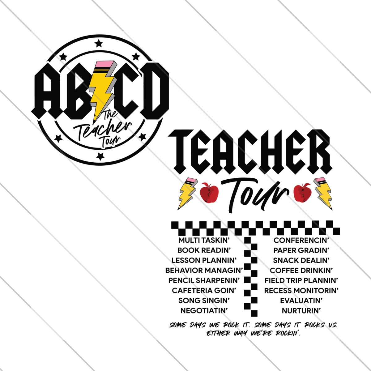 ABCD The Teacher Tour SVG, Teacher Tour Png, Teacher World T | Inspire ...