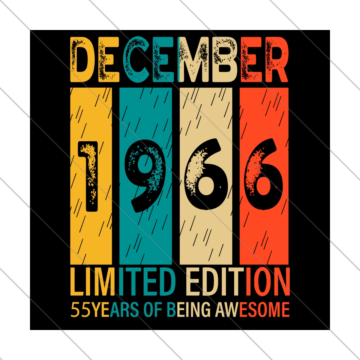 December 1966 Limited Edition 55 Years Of Being Awesome Svg | Inspire ...