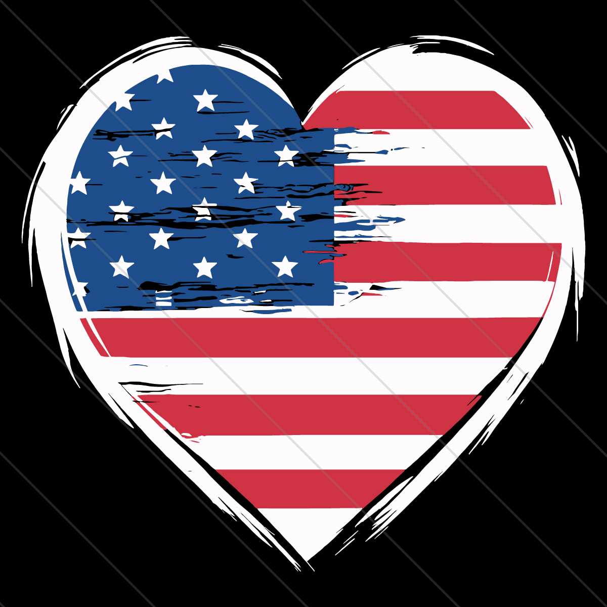 Usa Flag Heart Svg | Inspire Uplift
