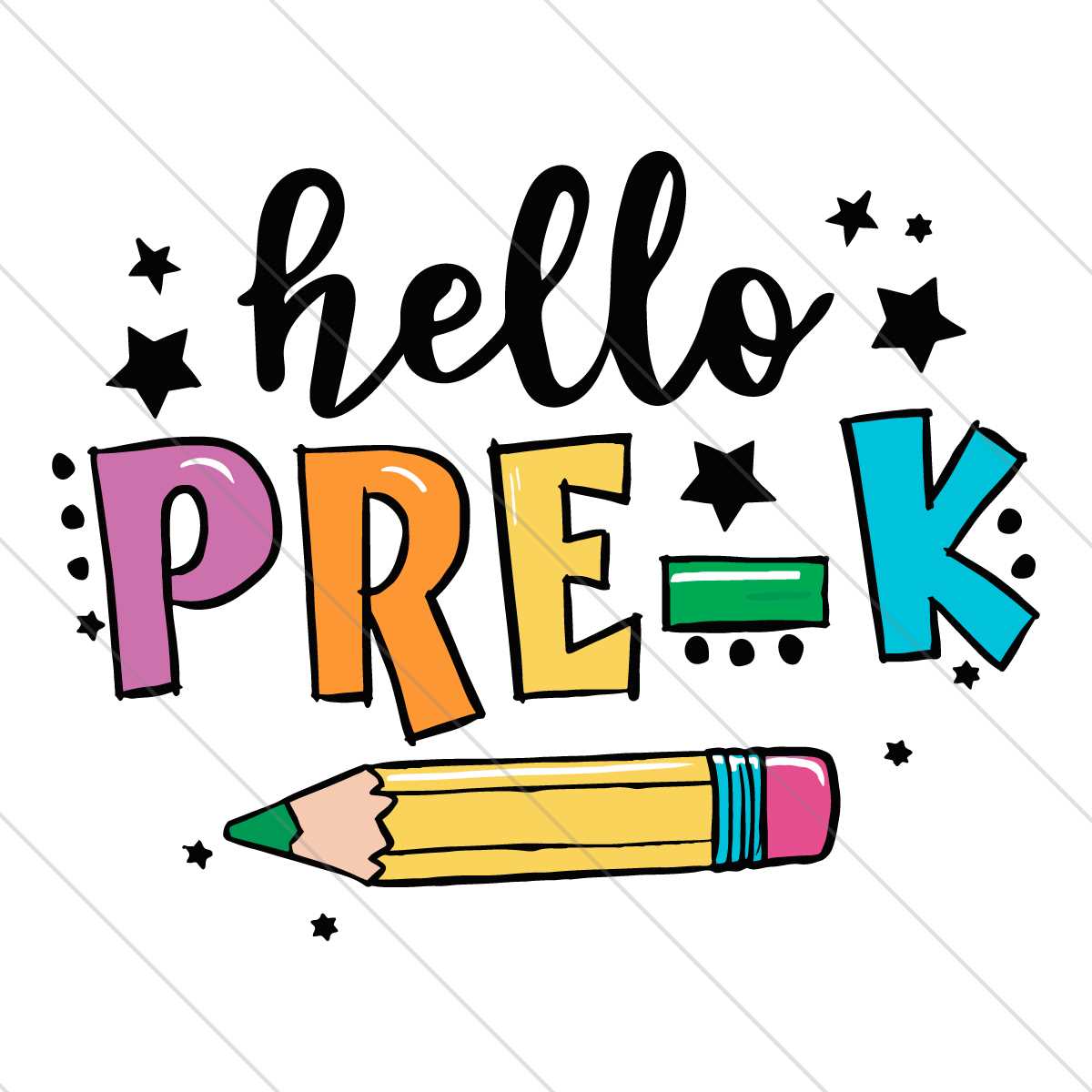 Hello Pre-K Svg, 1st Day of School Svg, Back to School SVG, | Inspire ...