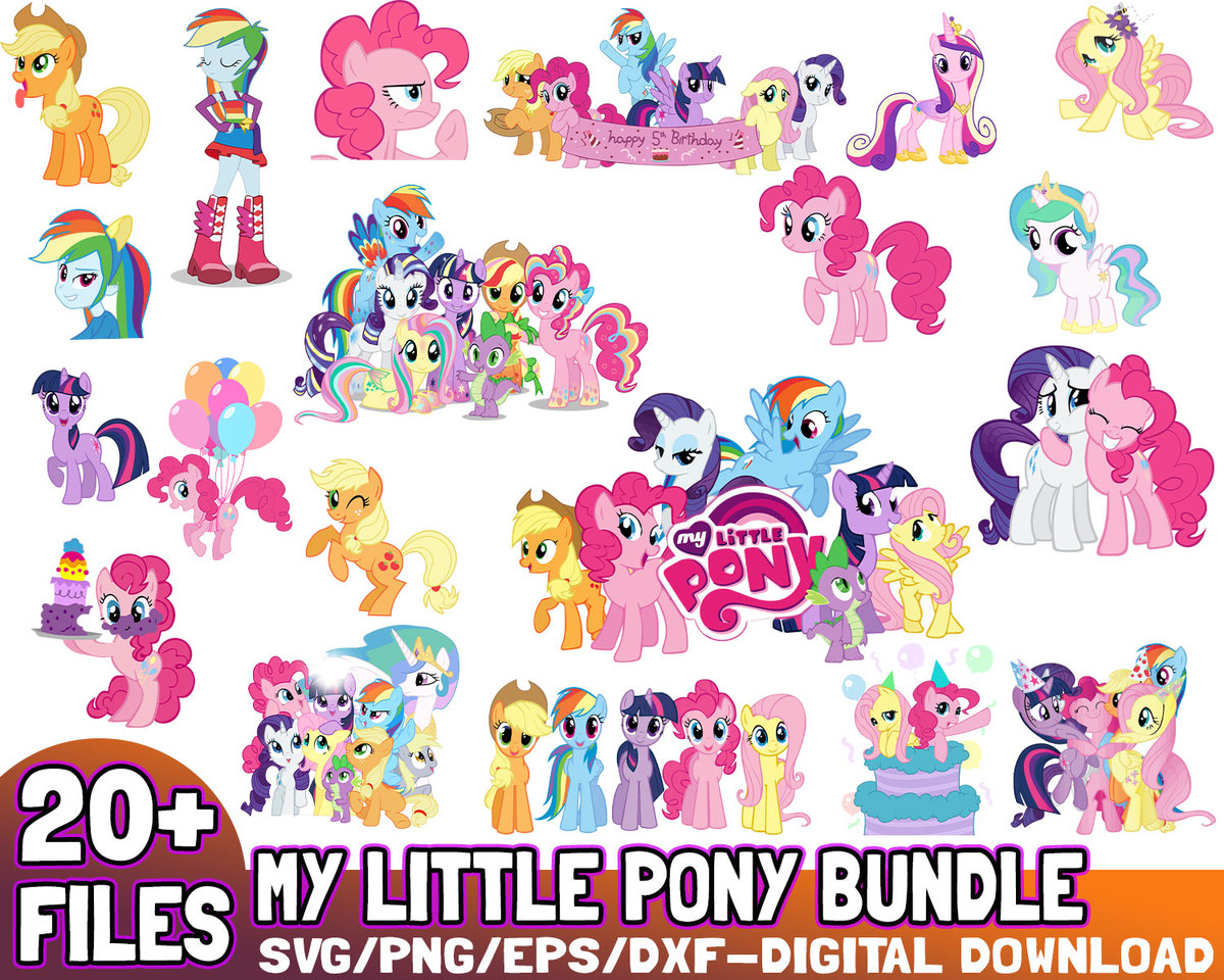 My Little Pony SVG Bundle File Digital | Inspire Uplift